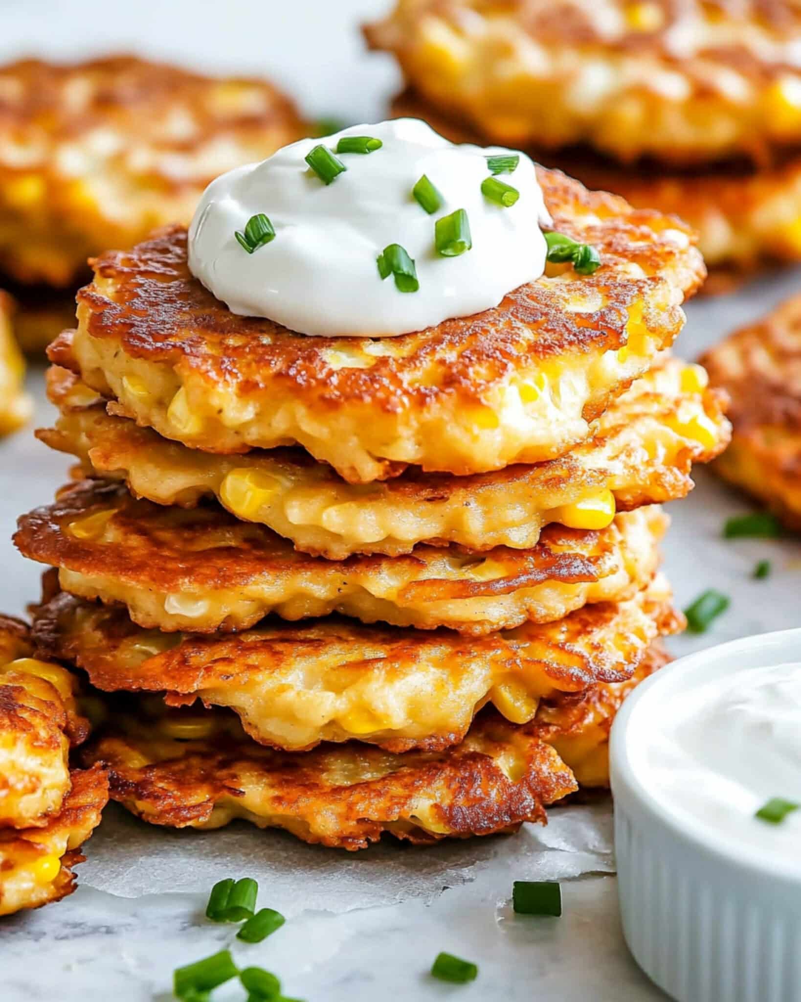 Corn Fritters Recipe - Yumyy