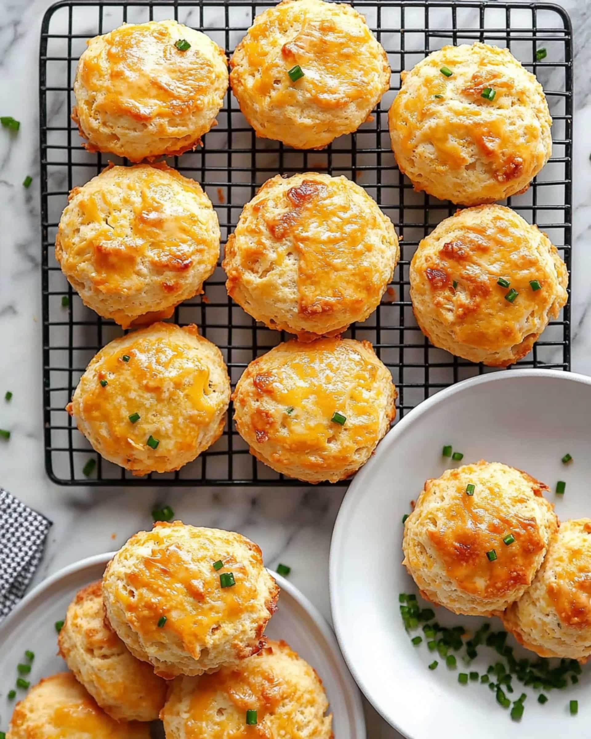 Fluffy Mozzarella Biscuits Recipe - Yumyy