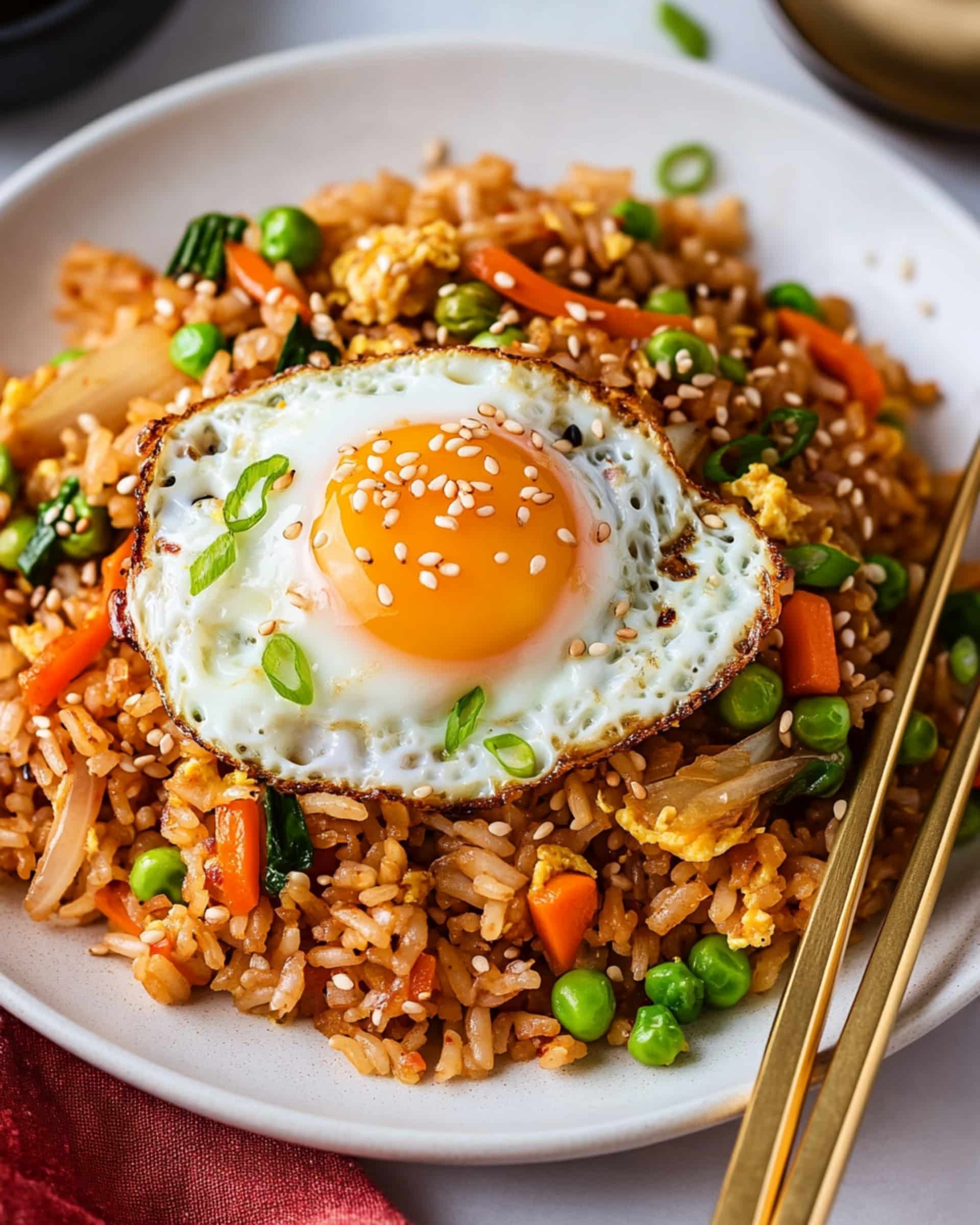 Korean Fried Rice Recipe - Yumyy