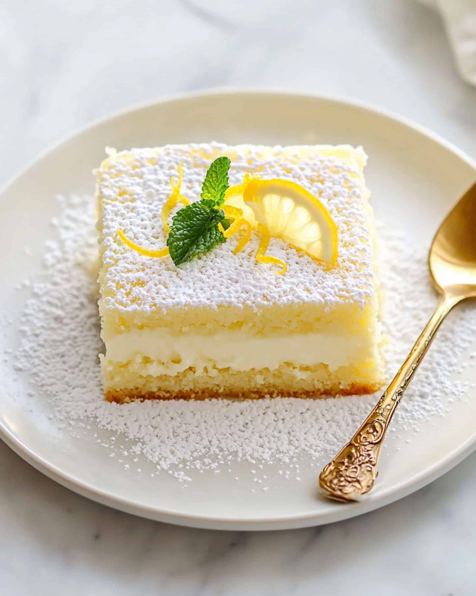 Lemon Magic Cake Recipe - Yumyy