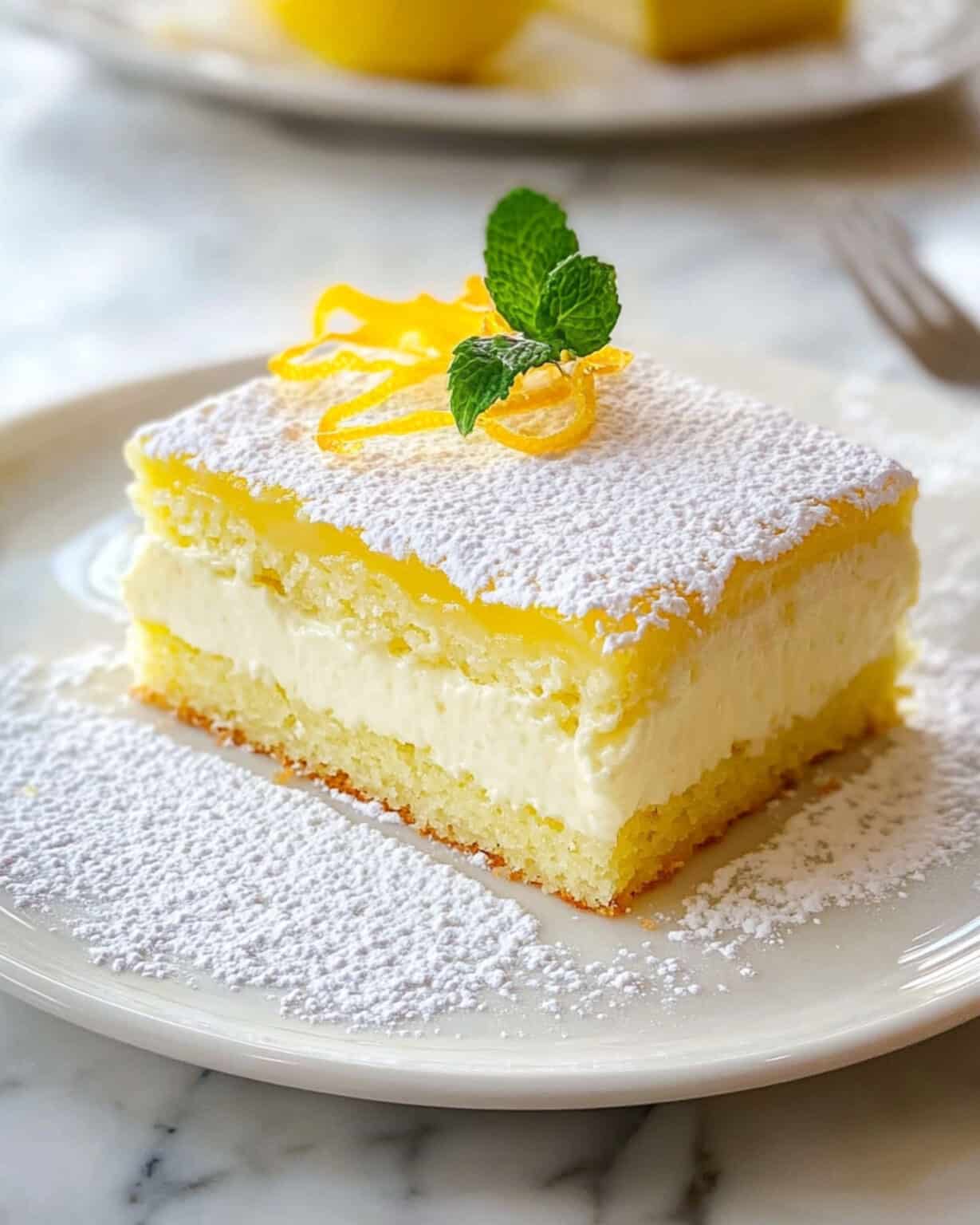 Lemon Magic Cake Recipe - Yumyy