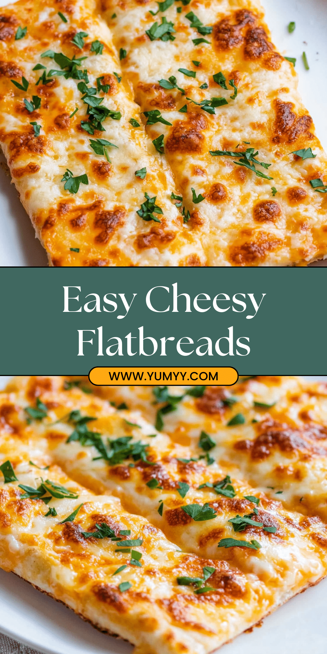 Cheesy Flatbreads Recipe - Yumyy
