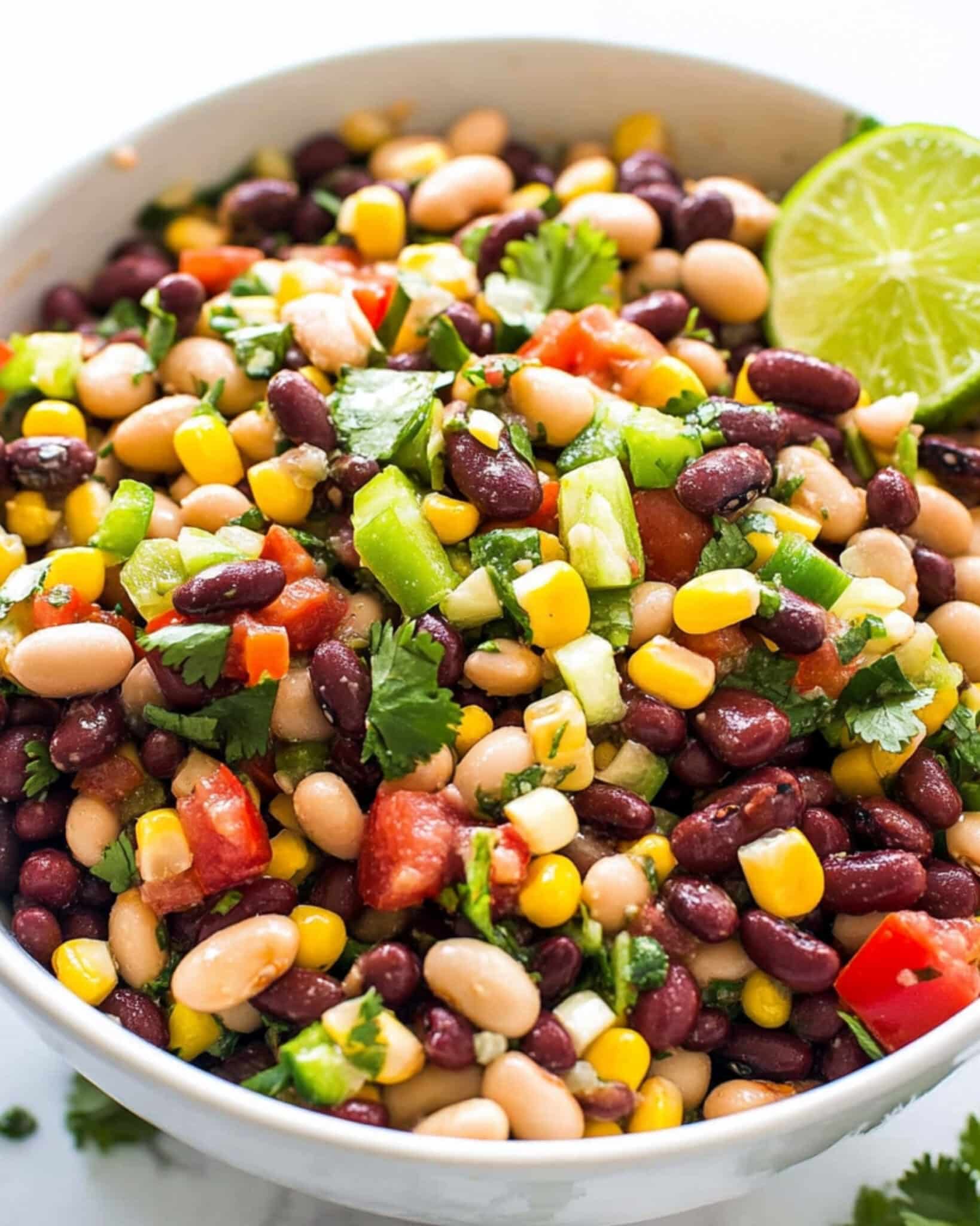 15-Minute Mexican Bean Salad Recipe - Yumyy