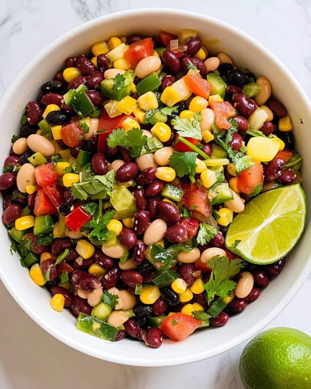 15-Minute Mexican Bean Salad Recipe - Yumyy