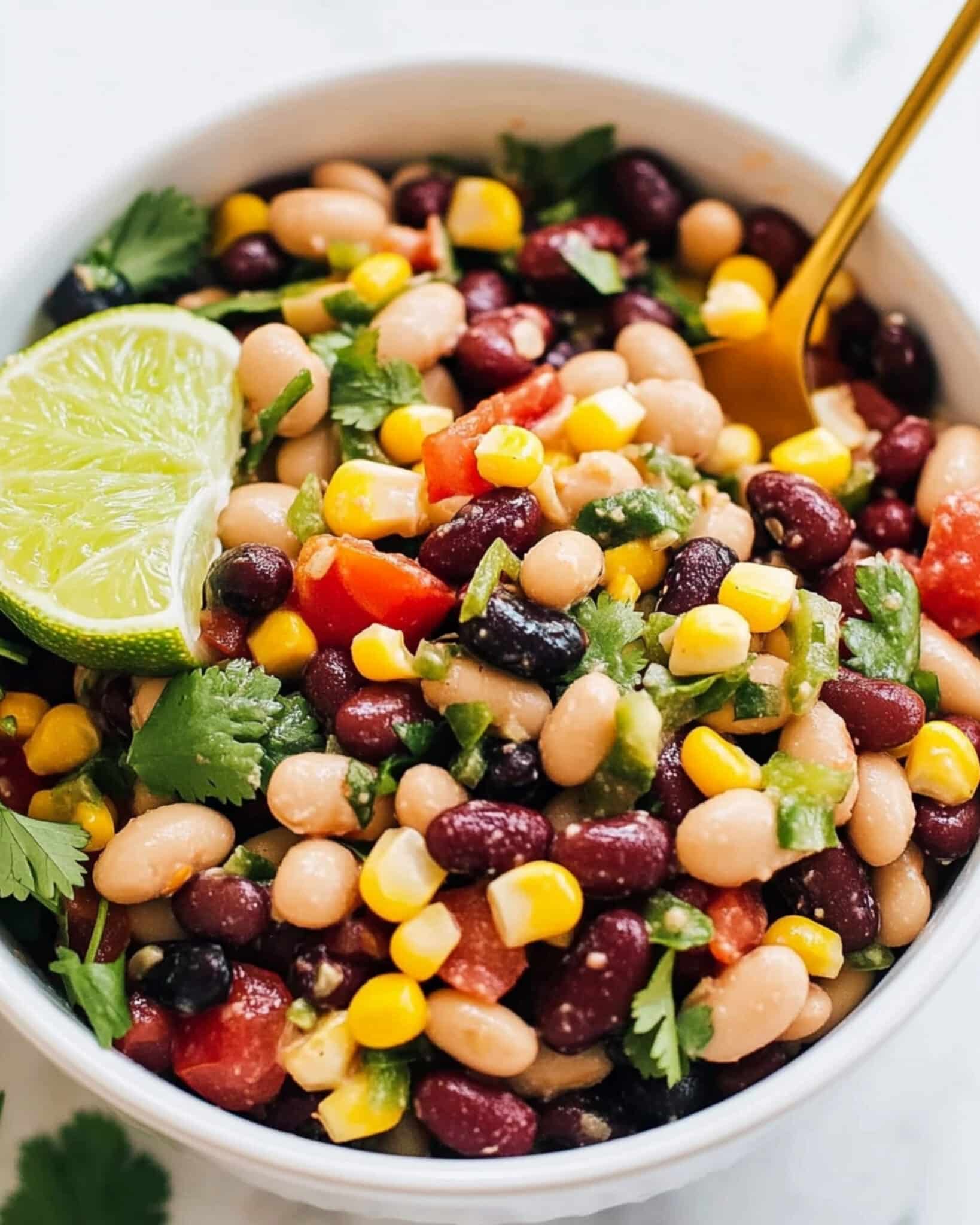 15-Minute Mexican Bean Salad Recipe - Yumyy