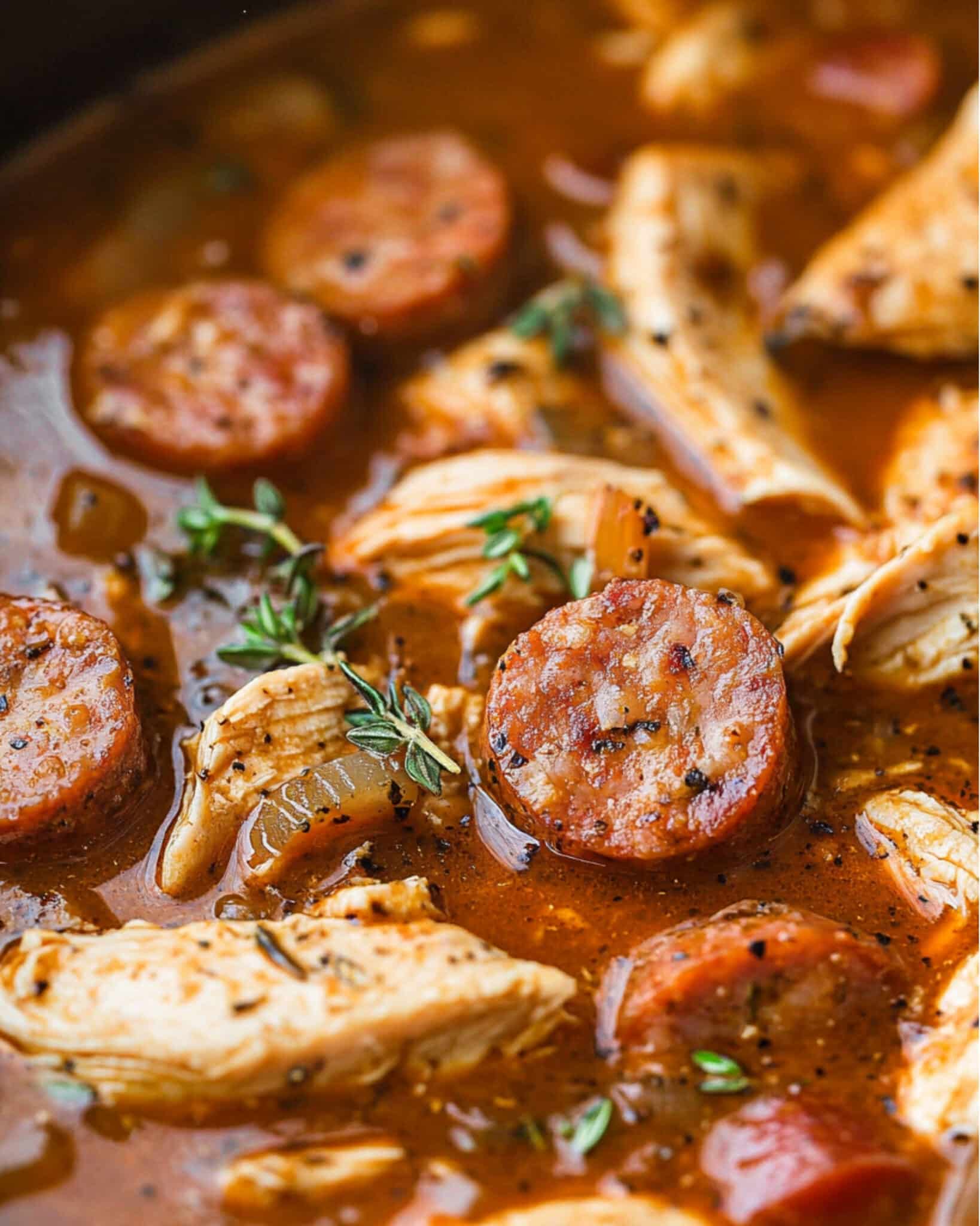 Chicken Andouille Sausage Gumbo Recipe - Yumyy