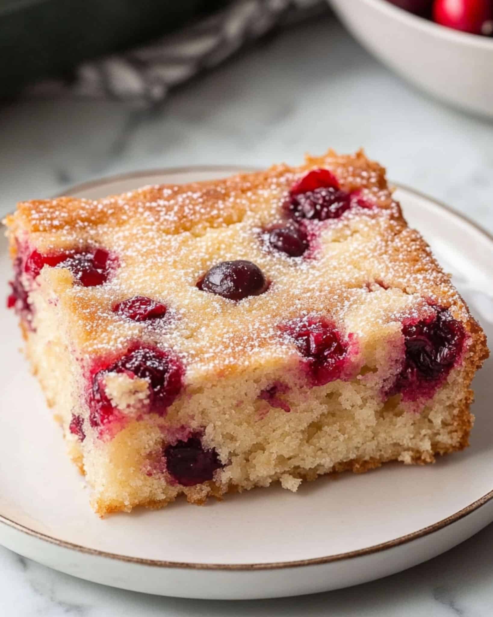 Cranberry Cake Recipe - Yumyy