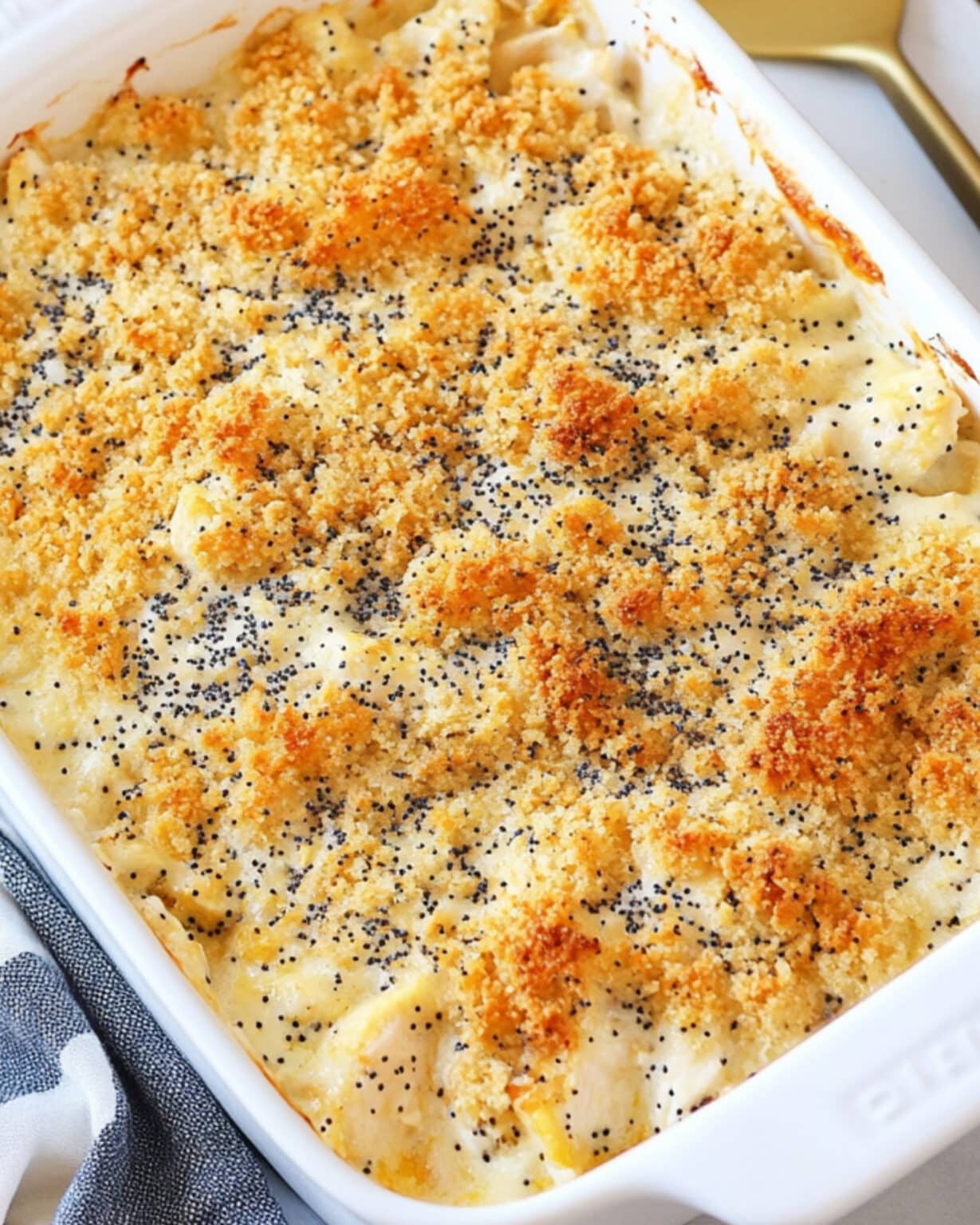 Easy Poppy Seed Chicken Casserole Recipe - Yumyy