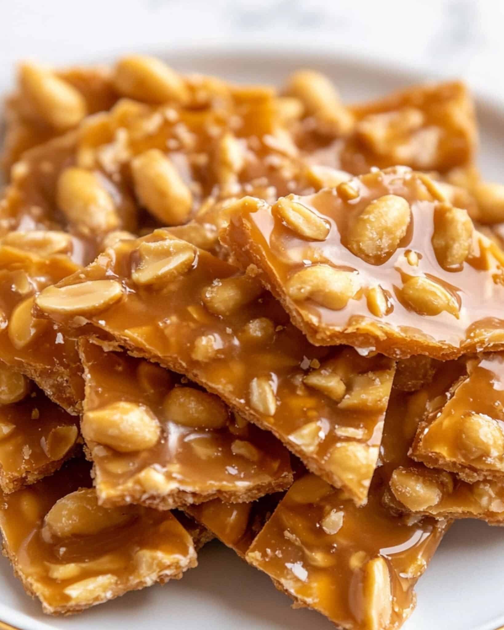 Heavenly Homemade Peanut Brittle Recipe - Yumyy