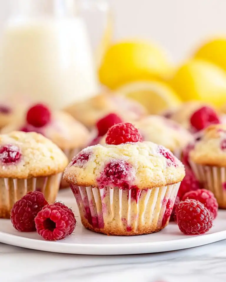 Lemon Raspberry Muffins Recipe - Yumyy