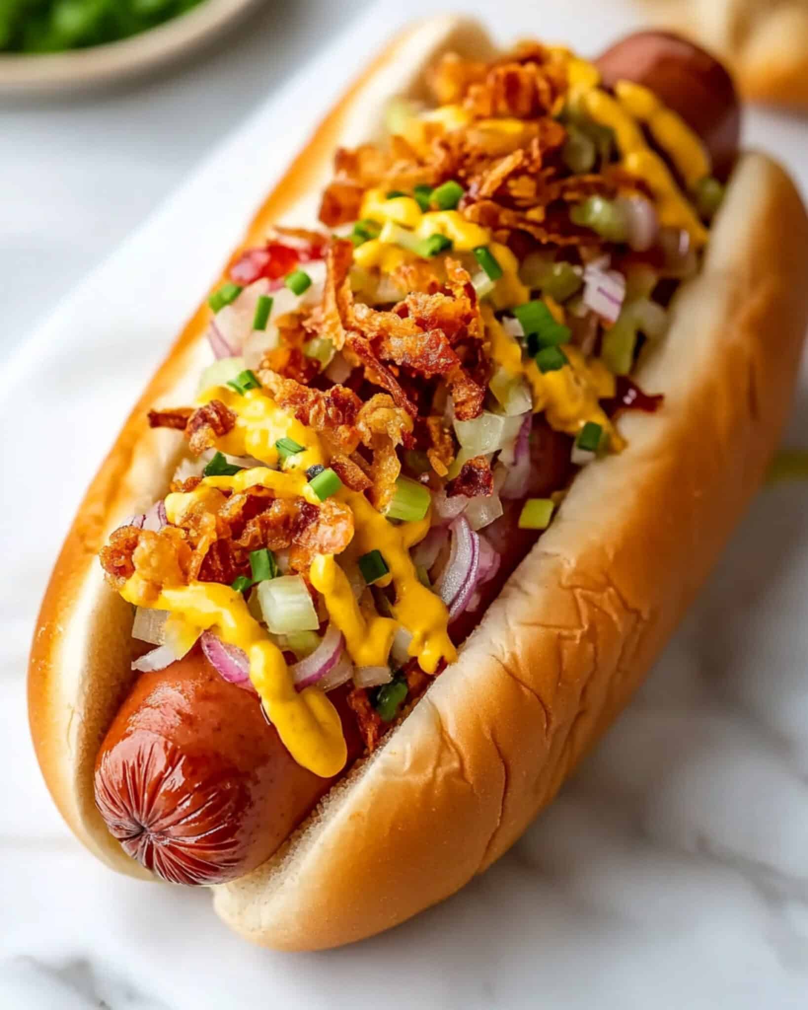 Loaded Scandi Hot Dogs Recipe - Yumyy