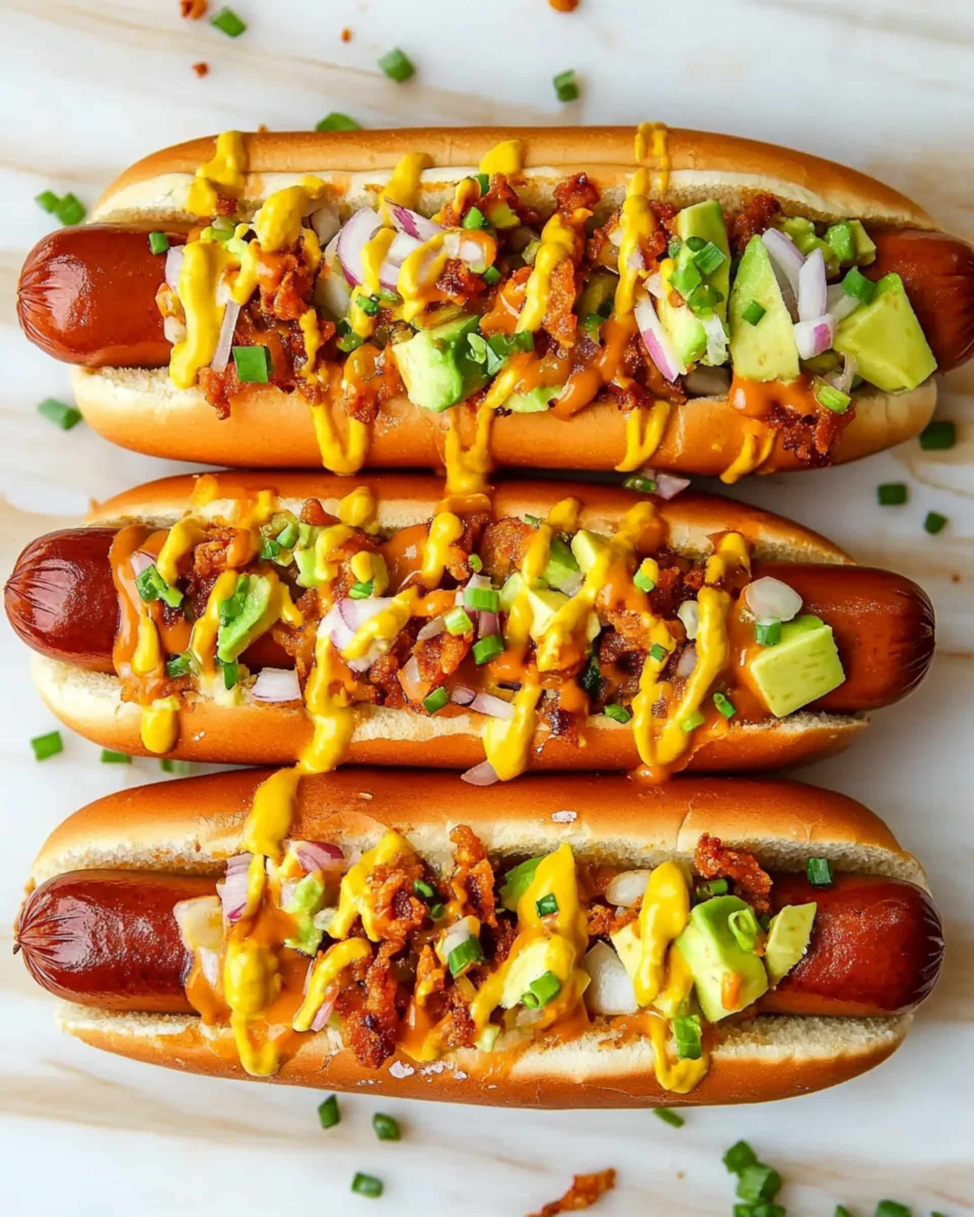 Loaded Scandi Hot Dogs Recipe - Yumyy