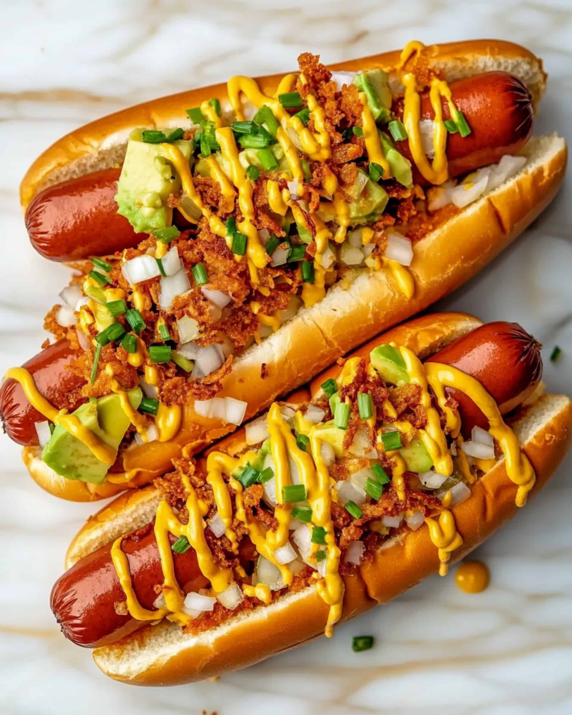 Loaded Scandi Hot Dogs Recipe - Yumyy