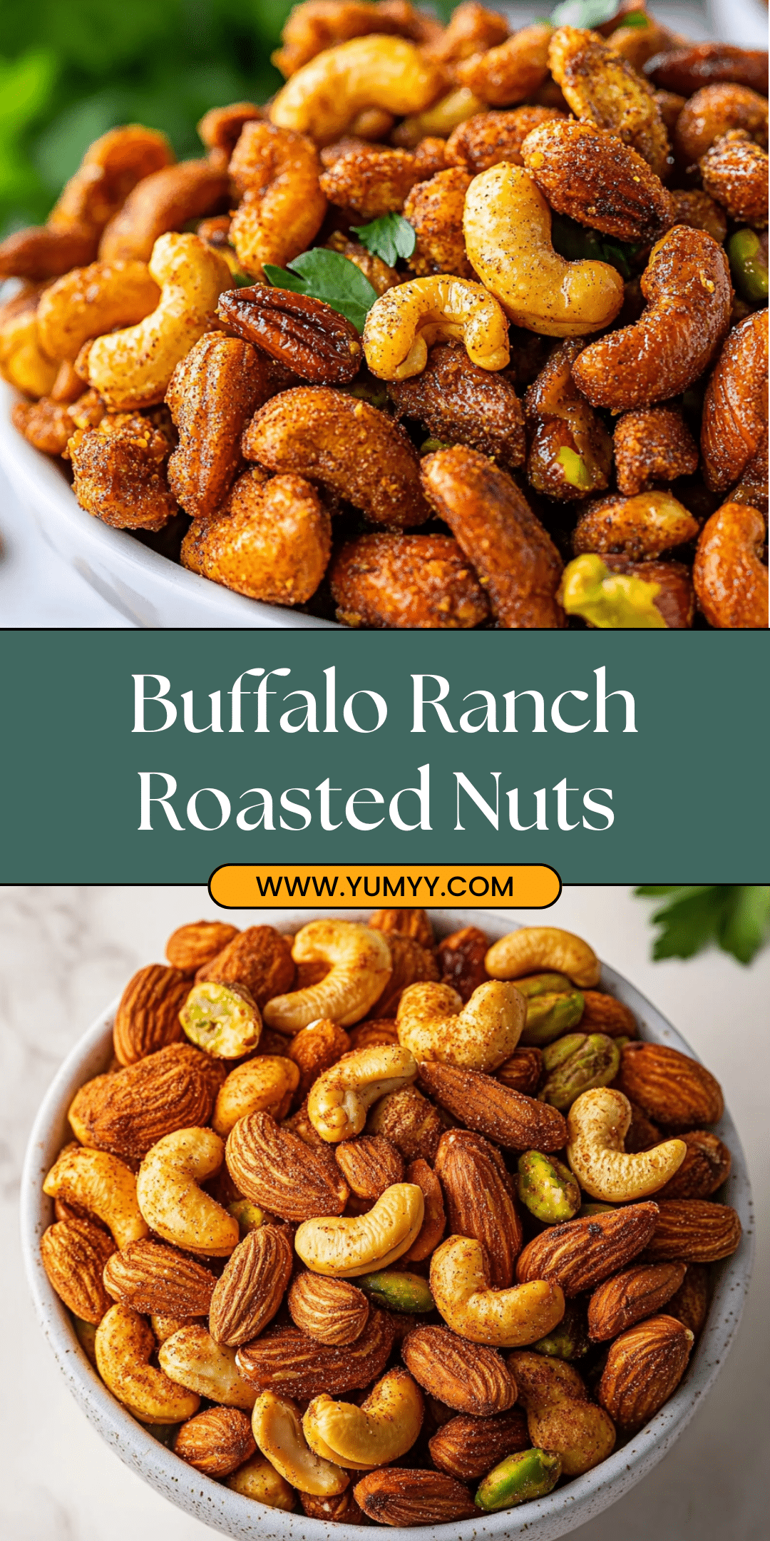 Easy Buffalo Ranch Roasted Nuts Recipe - Yumyy