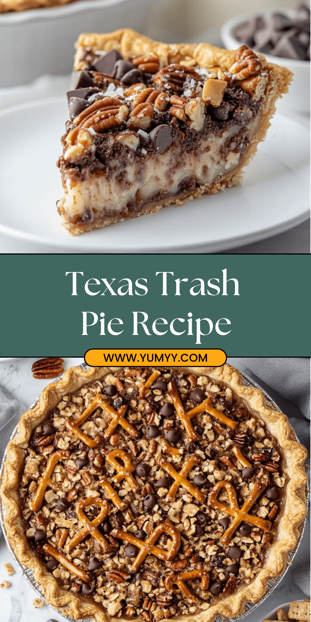 Texas Trash Pie Recipe - Yumyy