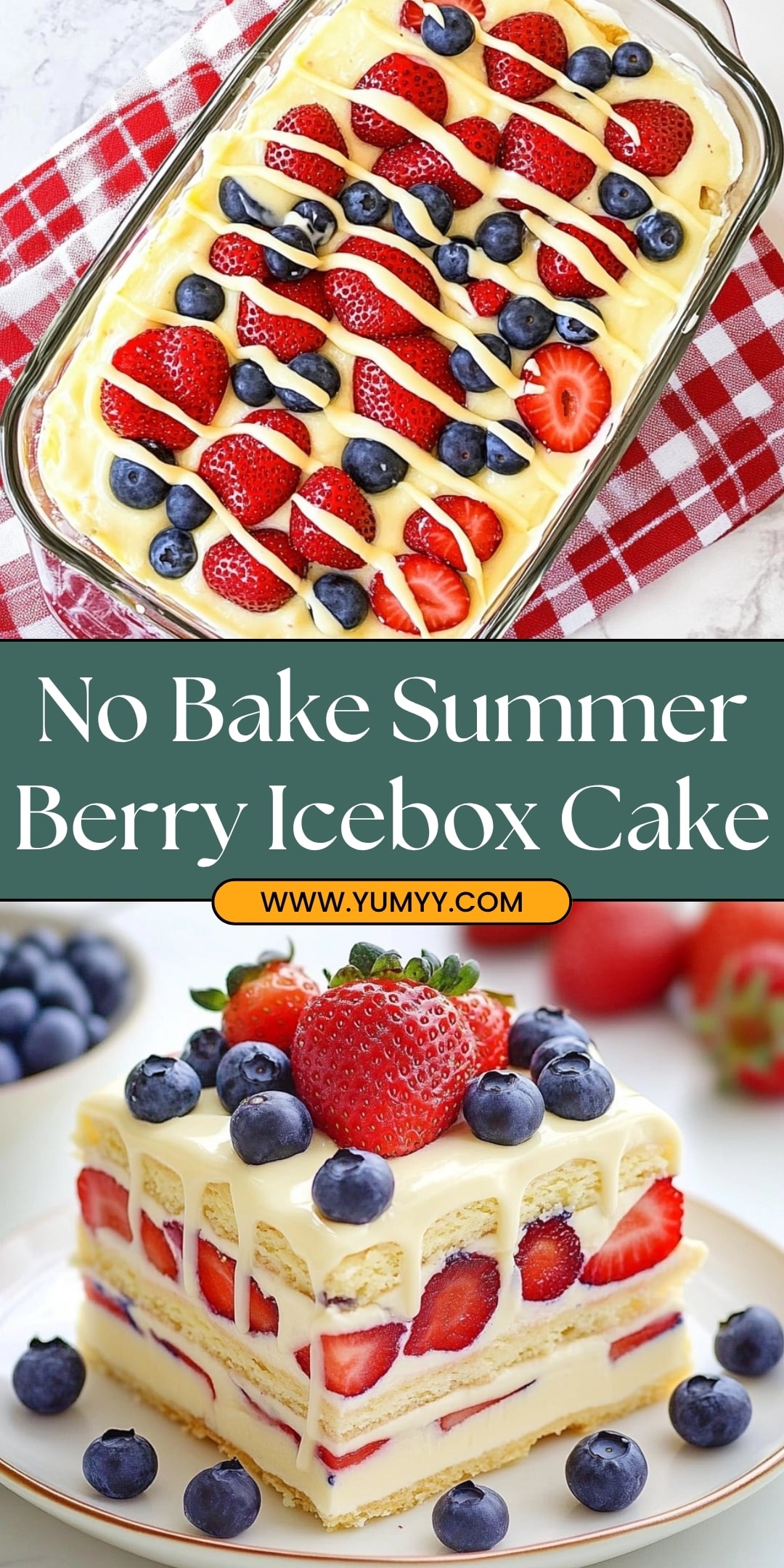 Summer Berry Icebox Cake: No Bake Fruity Dessert