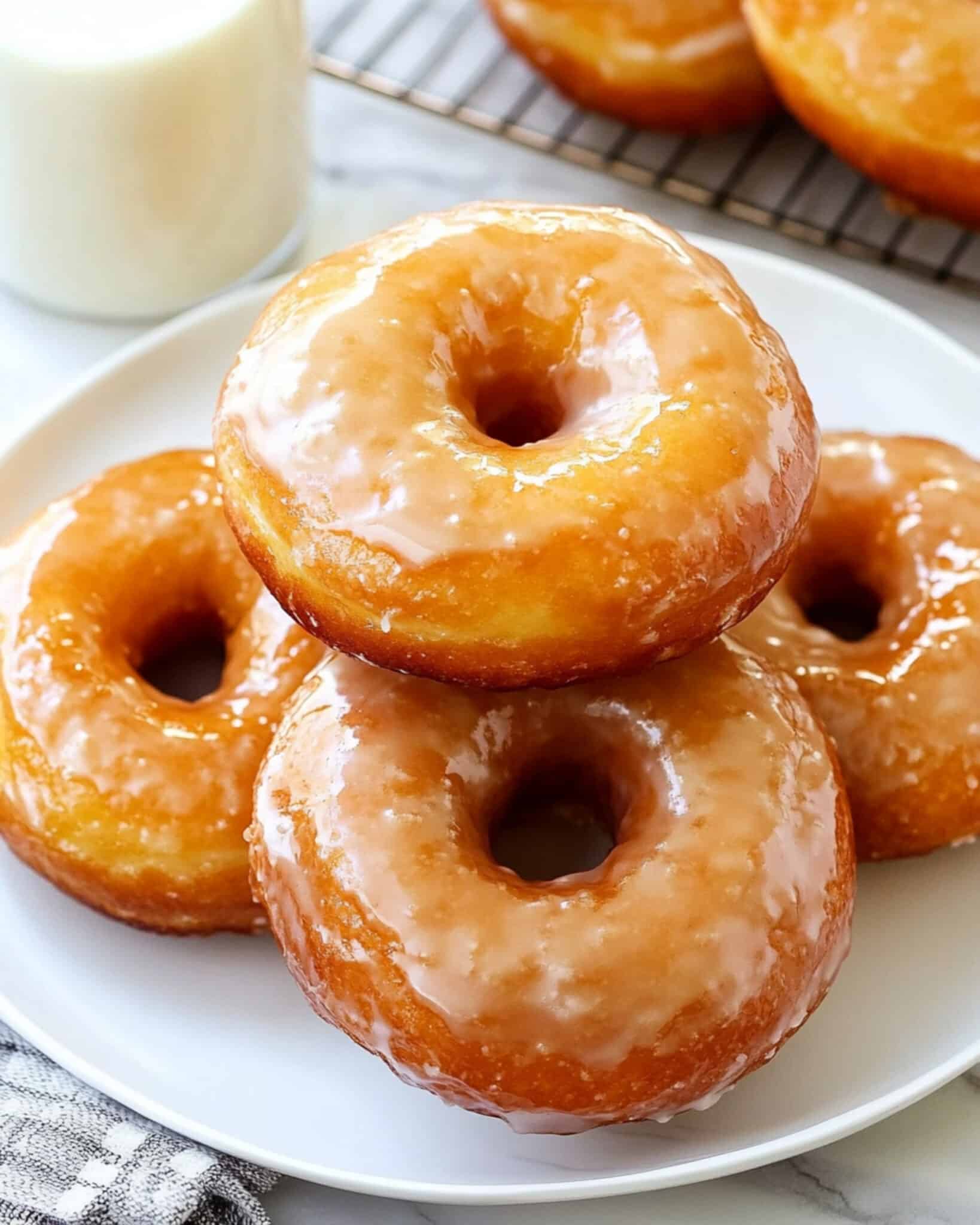 Copycat Krispy Kreme Doughnuts Recipe - Yumyy