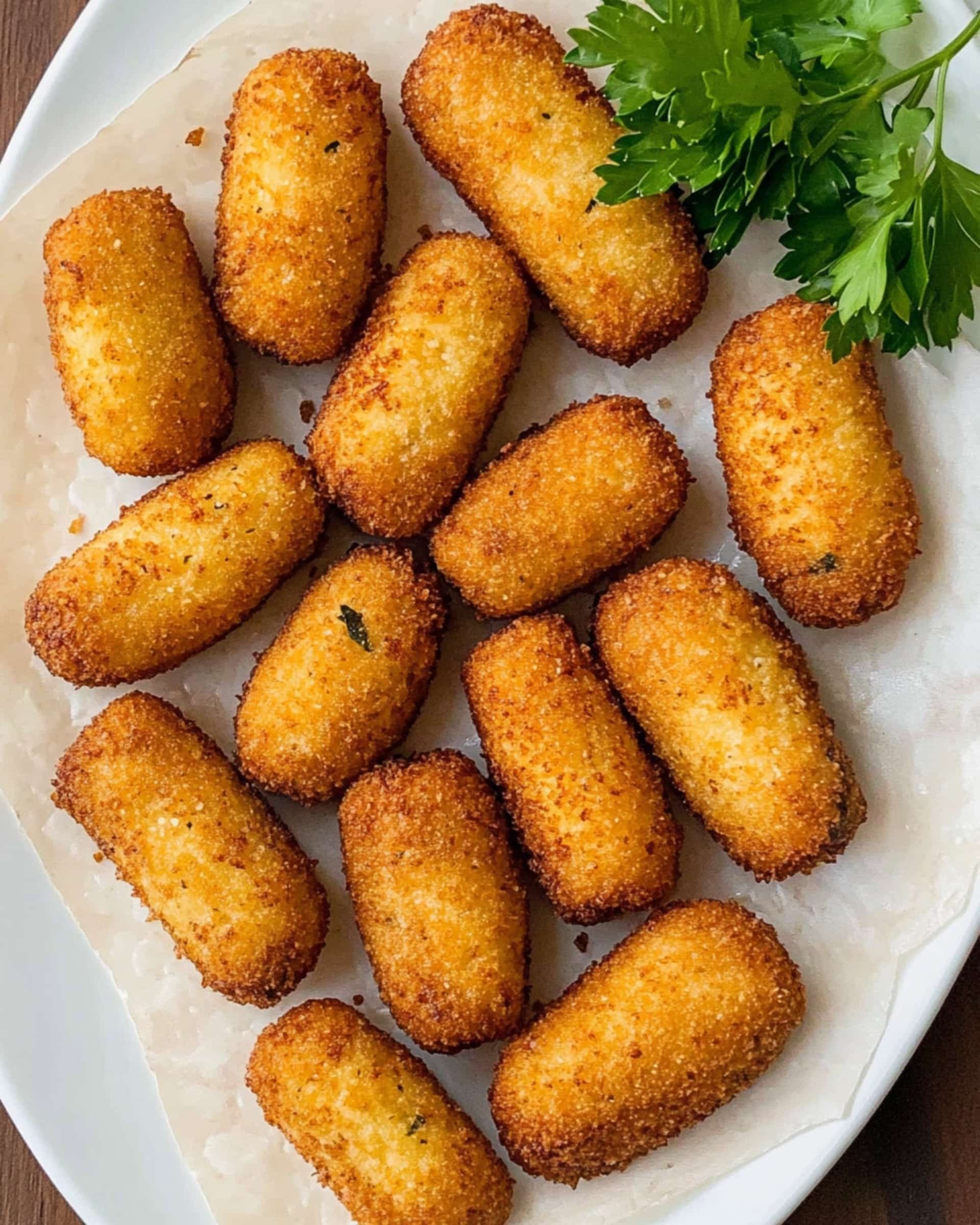 Italian Potato Croquettes Recipe - Yumyy