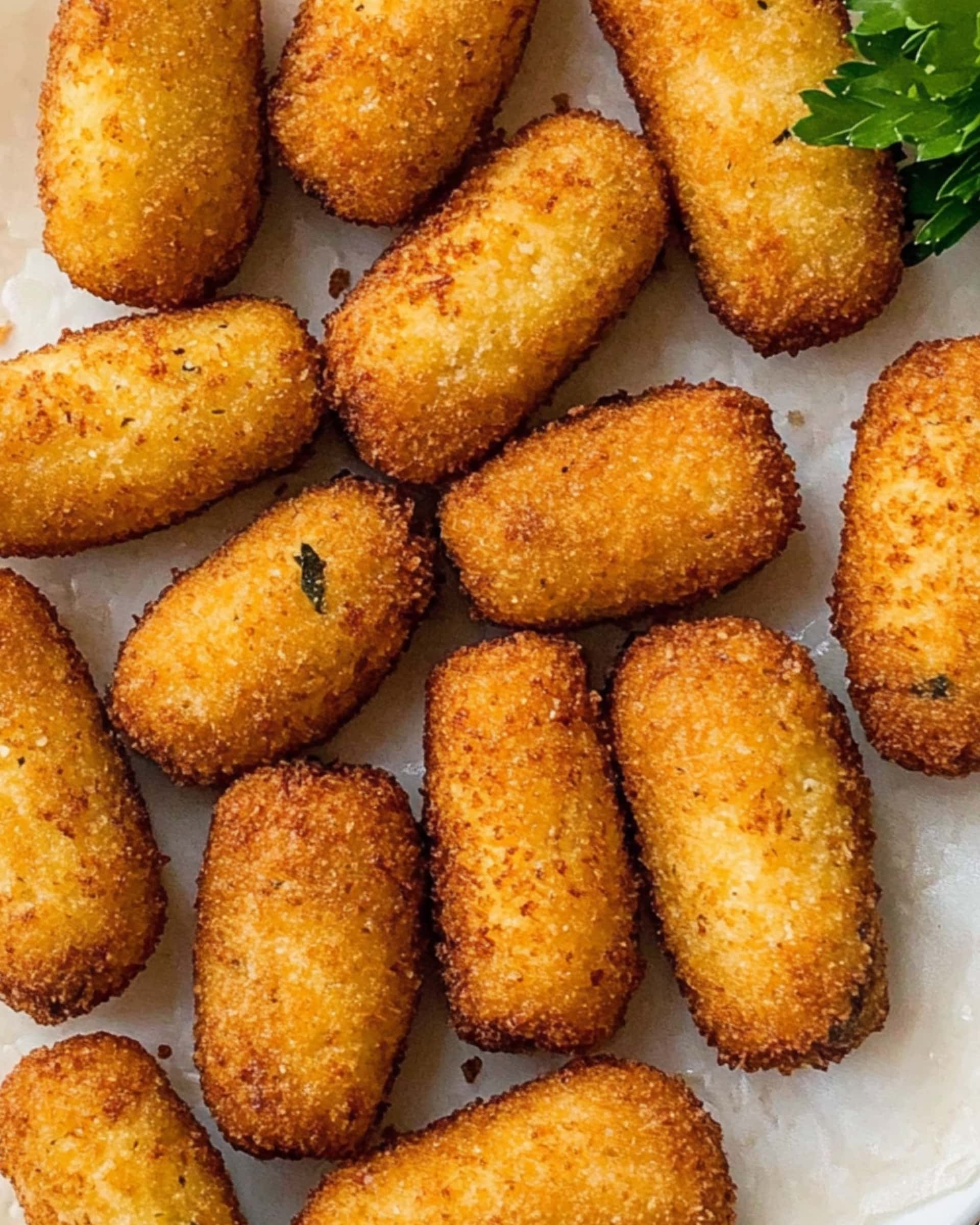 Italian Potato Croquettes Recipe - Yumyy