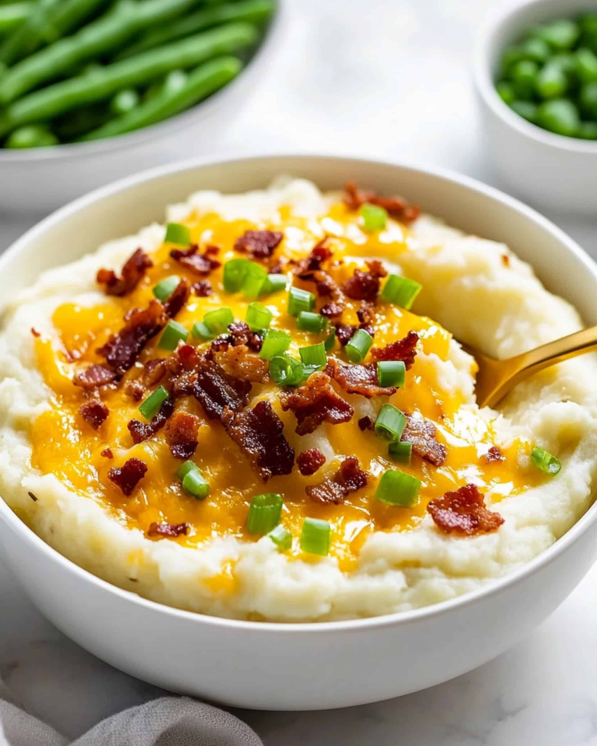 Loaded Mashed Potatoes Recipe - Yumyy