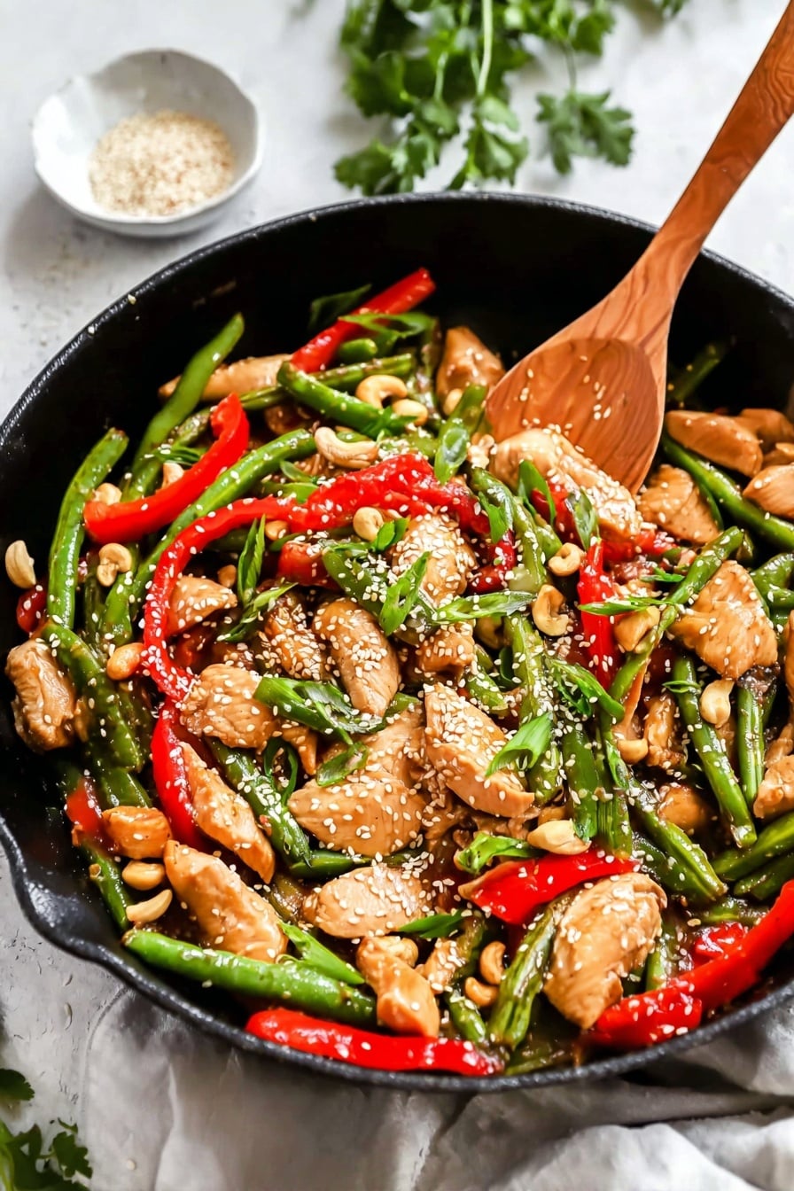 Healthy Orange Chicken Stir Fry with Cauliflower Rice – Quick & Flavorful