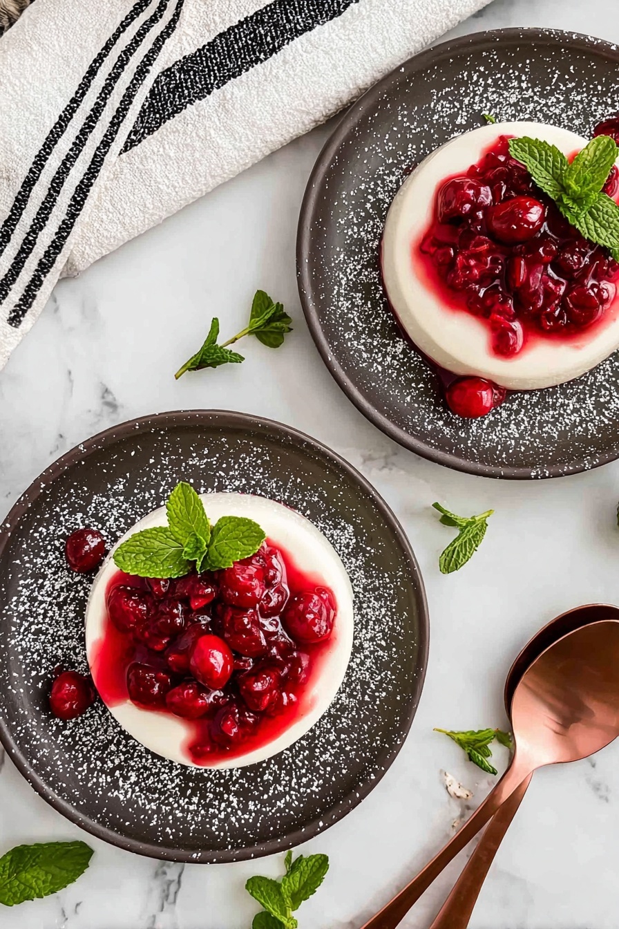 Creamy Panna Cotta with Berry Sauce — Elegant Dessert Recipe