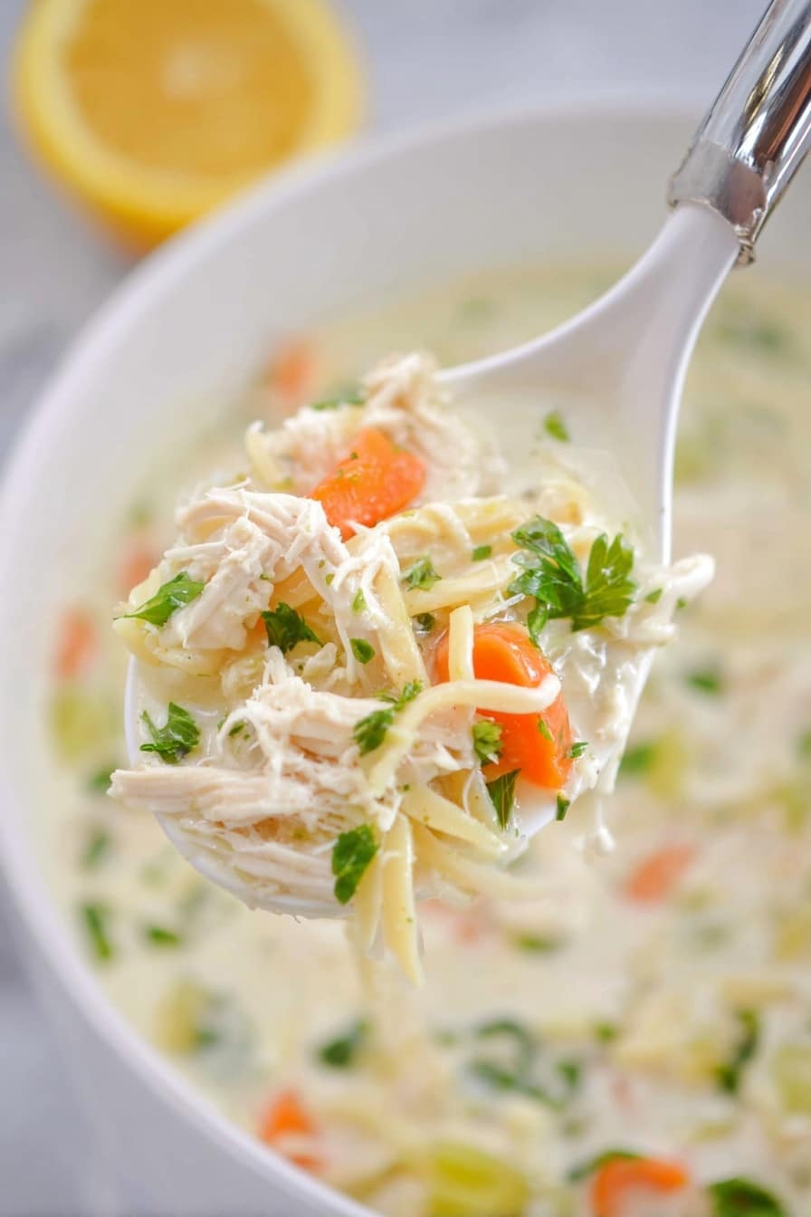 Greek Lemon Chicken Soup (Avgolemono) Recipe – Bright & Comforting
