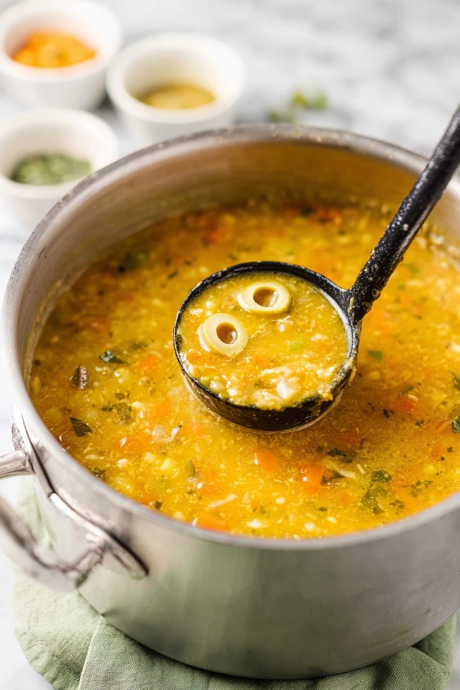 Green Olive Soup with White Beans: Flavorful & Easy