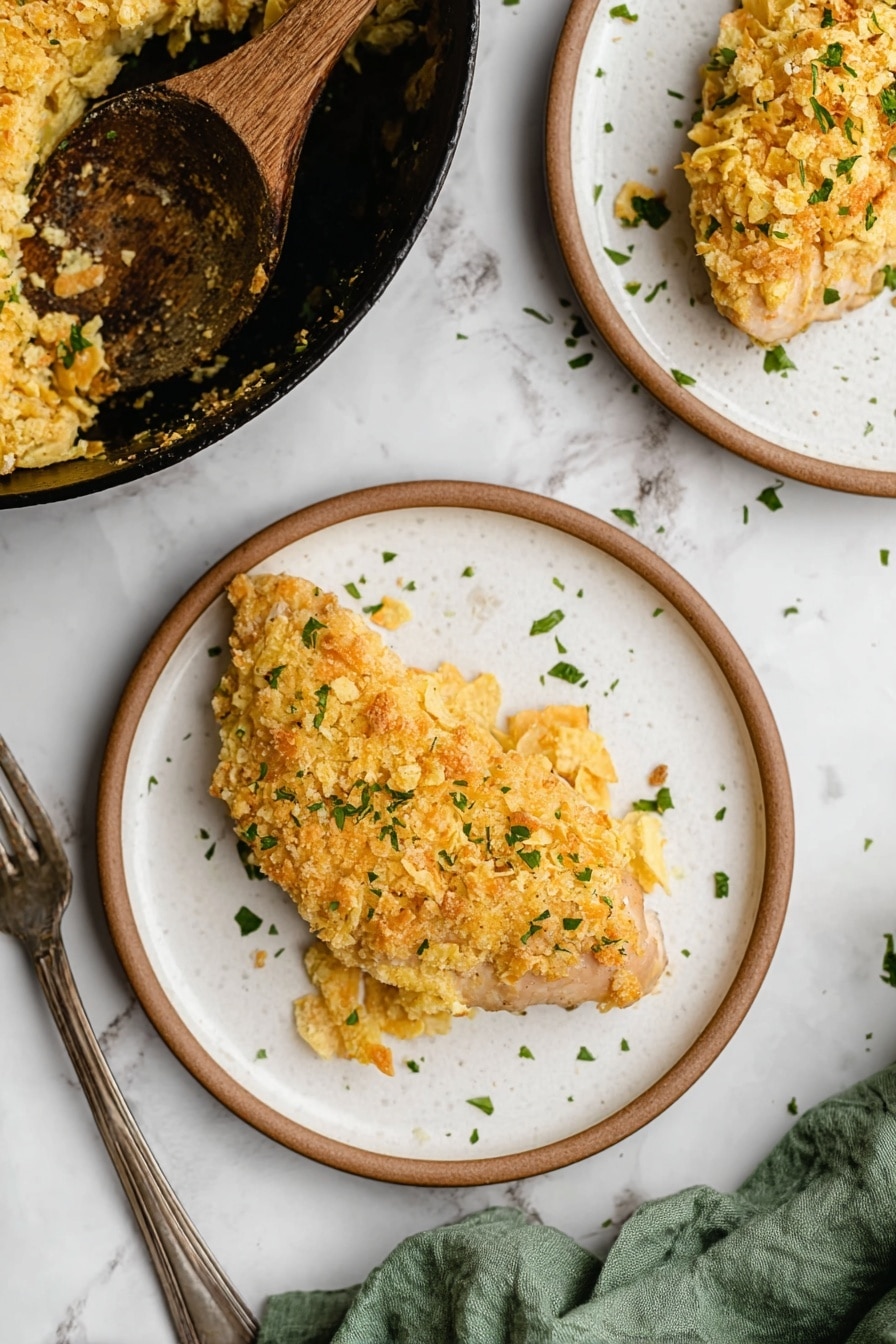 Crunchy Potato Chip Chicken Bake - Easy Crispy Chicken Casserole