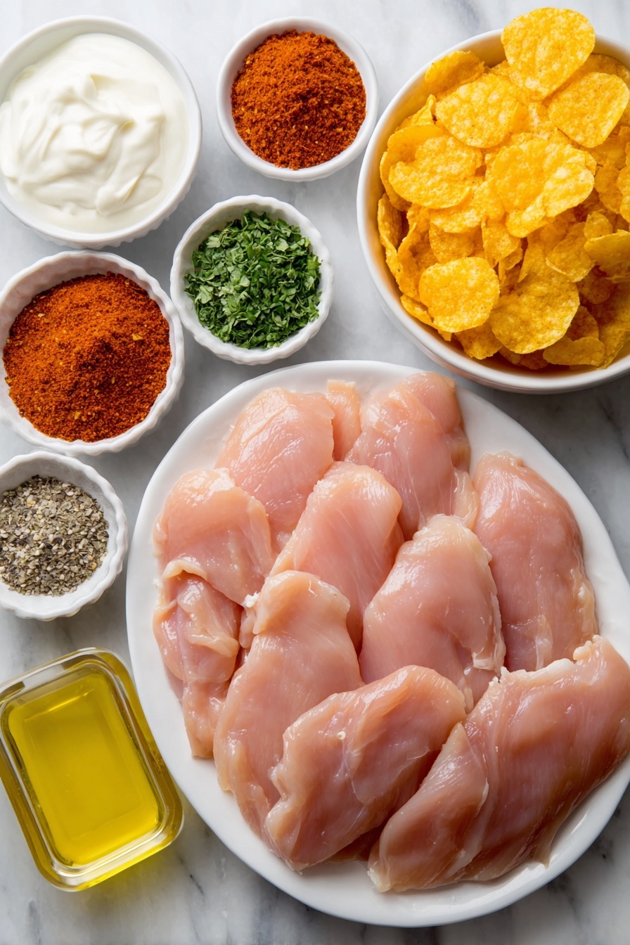 Crunchy Potato Chip Chicken Bake - Easy Crispy Chicken Casserole