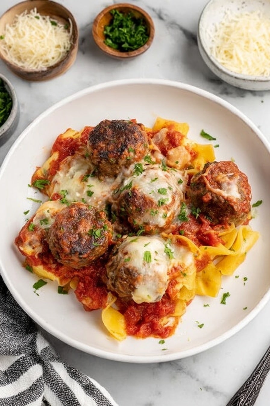 Cheesy Meatball Potato Bake - Irresistible Comfort Food