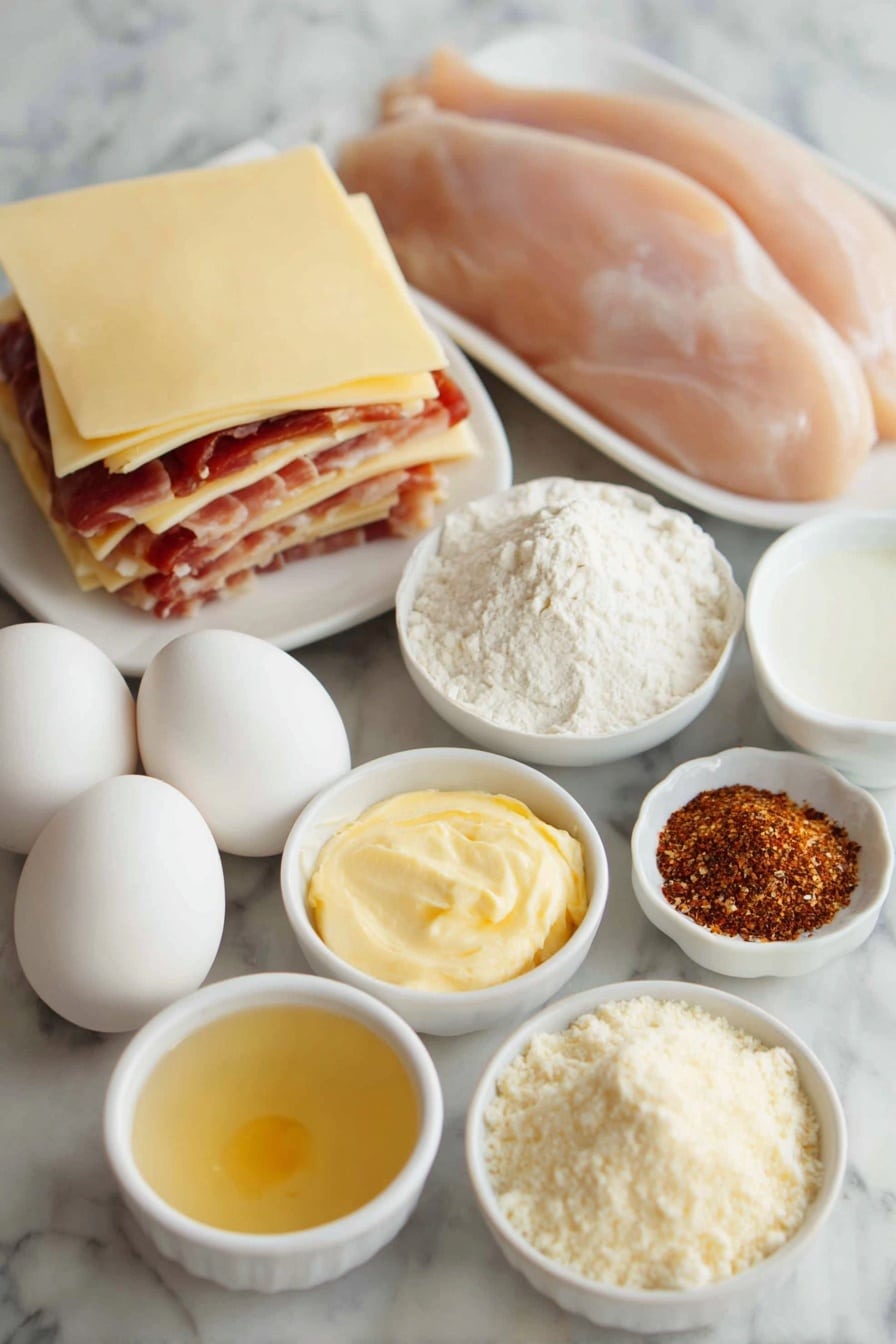 Baked Chicken Cordon Bleu with Dijon Sauce | Delicious & Easy