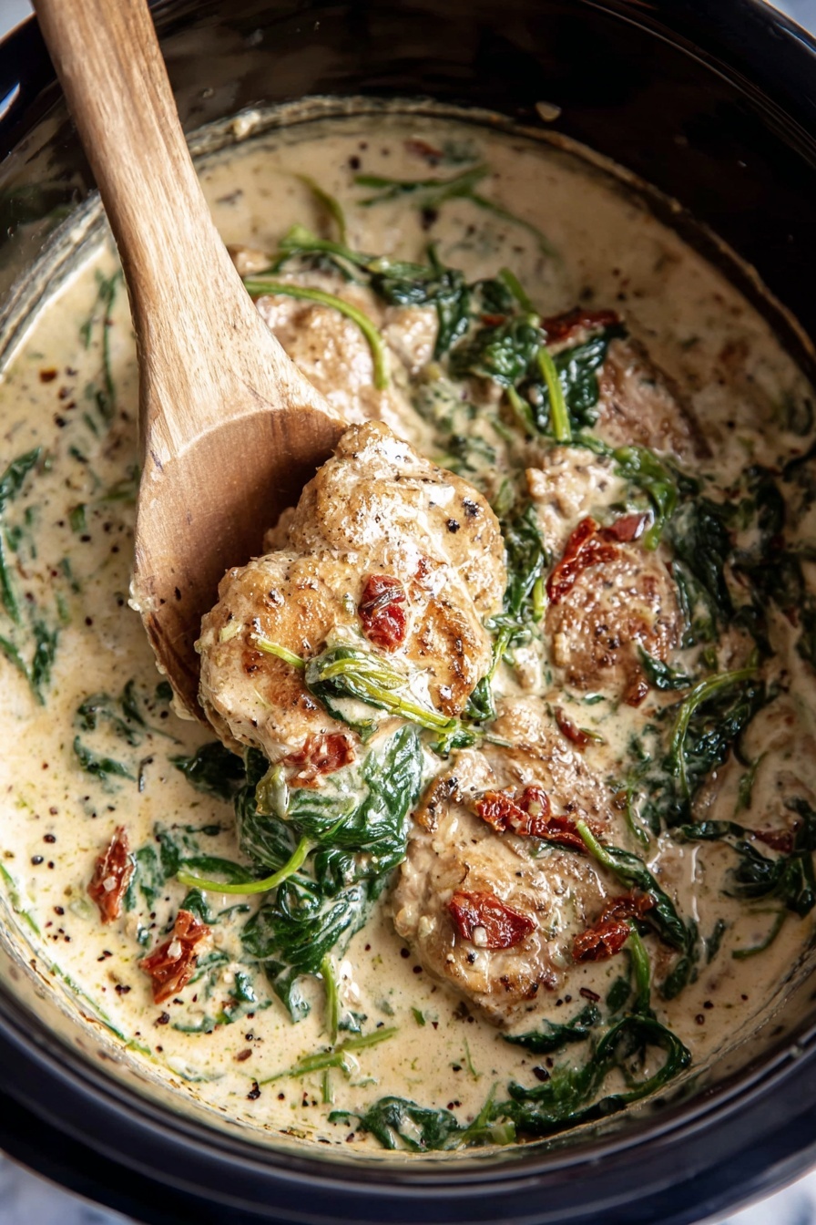 Slow Cooker Tuscan Chicken Thighs: Flavorful & Easy Dinner