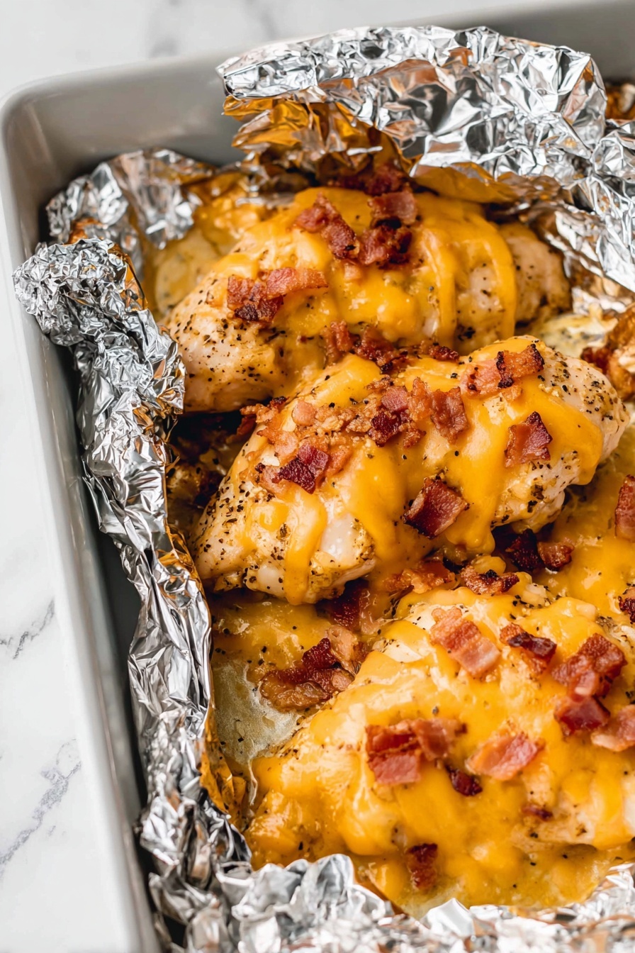 Cheesy Bacon Chicken Foil Packets: Delicious & Easy Dinner
